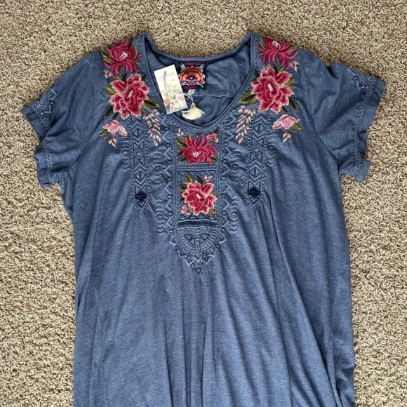 Johnny Was | Tops | Johnny Was Davis Drape Tunic Dress Xxl | Poshmark